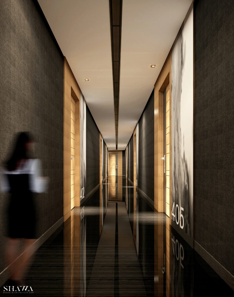 SERINA BUILDING ENTRANCE LOBBY & CORRIDORS - shawa architecture