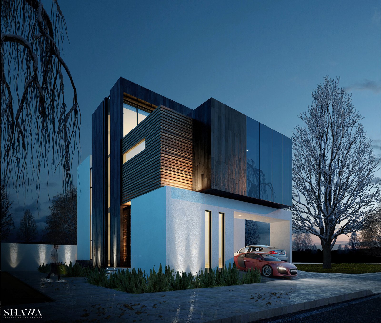 COMPOUND OF MODERN VILLAS - shawa architecture