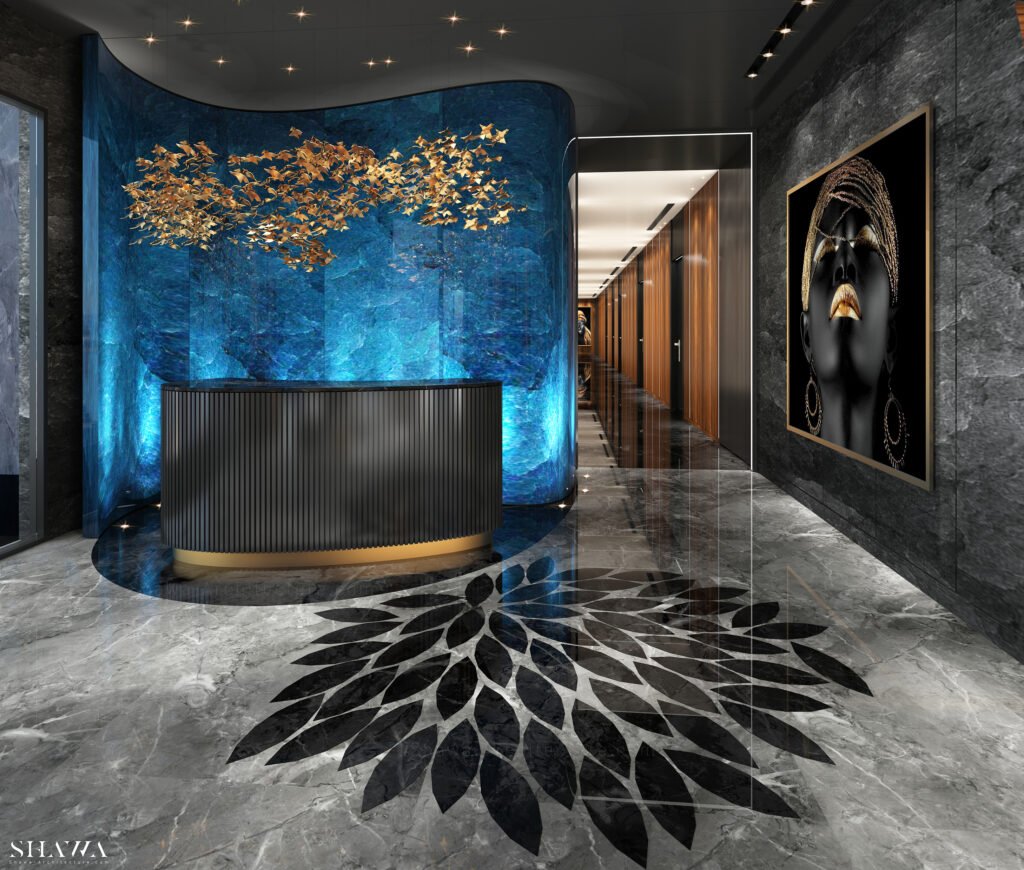 LOURINA BUILDING ENTRANCE LOBBY & CORRIDORS - shawa architecture