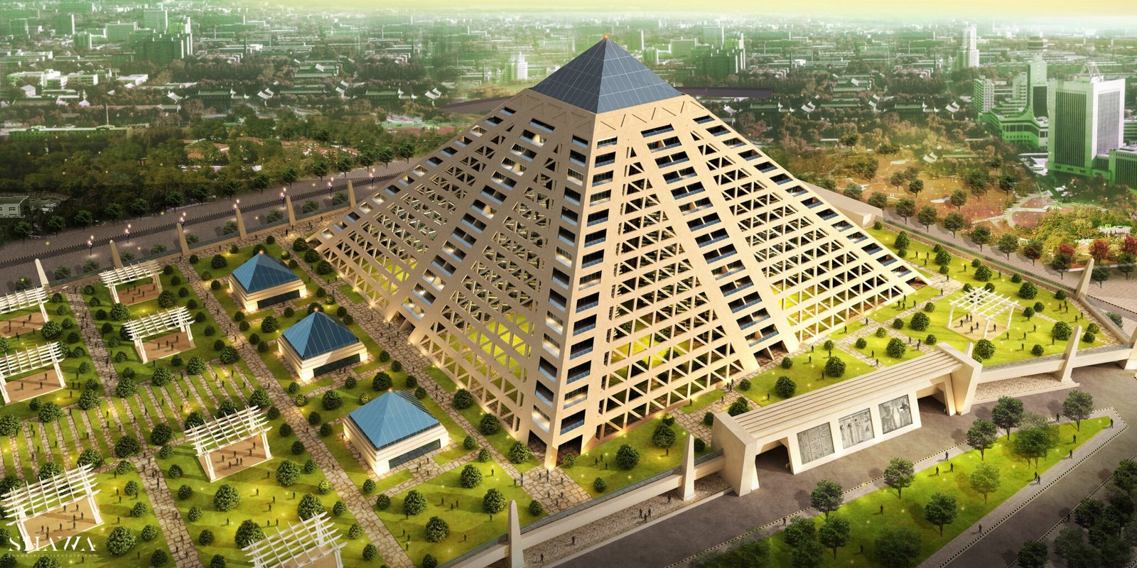 PYRAMID BUILDINGS - shawa architecture