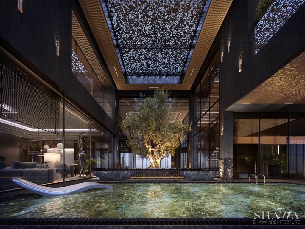 PRIVATE VILLA COURTYARD - shawa architecture